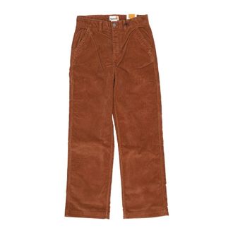 Timberland Samt Arbeits Cordhose mit Logo - - Trousers - Herren - Braun - W28