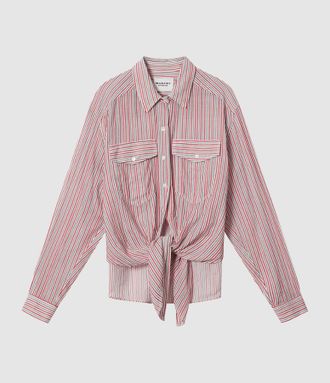 Isabel Marant Chemise Nath Ecru Red