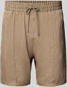 HUGO BOSS Regular Fit Shorts mit fixierten B&uuml;gelfalten Modell Ravis