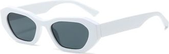 Generic Lunettes De Soleil Unisexes &Agrave; Monture Petite For Lext&eacute;rieur, Id&eacute;ales For Les Vacances, Le Sport Et Trajets Quotidiens(White)