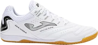 Joma Maxima Hallenfu&szlig;ballschuhe f&uuml;r Herren, Verst&auml;rkte Zehe (Wei&szlig;/Grau)