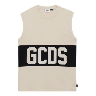 GCDS Logo &Auml;rmelloses T-Shirt - - Tops - Herren - Mehrfarbig - M
