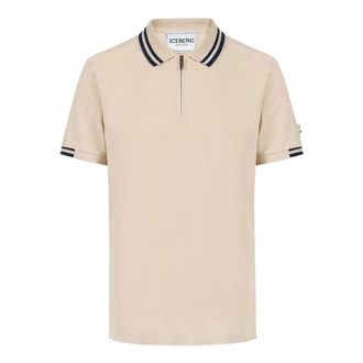 Iceberg Kurz&auml;rmeliges Poloshirt - - Tops - Herren - Beige - S