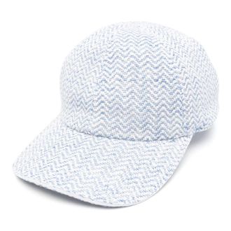Eleventy Interlock-Weave Baseball Cap - - Accessories - Damen - Blau - S