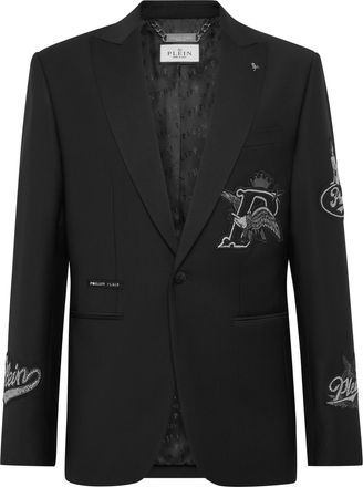 Philipp Plein Straight Regular Fit Blazer Beers Patches