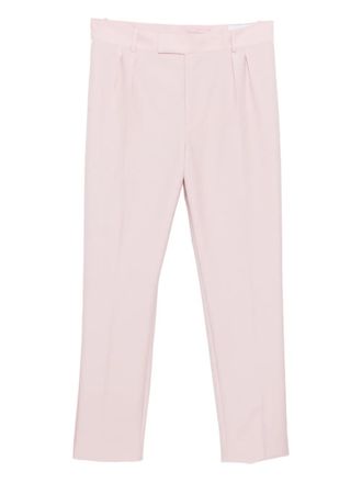 Alexander McQueen pantalon &agrave; d&eacute;tails pliss&eacute;s - Rose