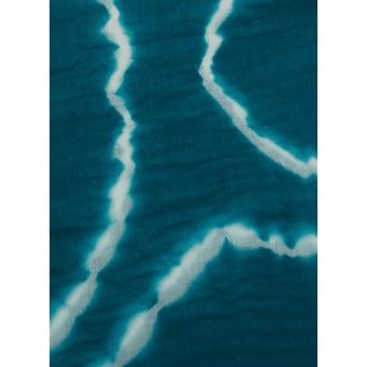 Saison 1865 Wollschal - Blau