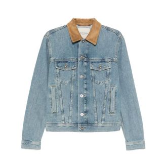 Jacob Cohen Homme, Vestes, Bleu, Taille: 2XL Denim Trucker Jacket