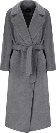 Weekend by Max Mara MANTEAU AVEC CEINTURE TEMPERA GRIS MAX MARA WEEKEND