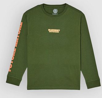 Element To The Top Kids Longsleeve T-Shirt bronze green