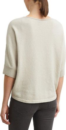 Comma Strickpullover Halbarm-Pullover mit Stretch