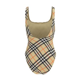 Burberry Womens Beige Polyamide One-Piece Swimsuit Clothing
