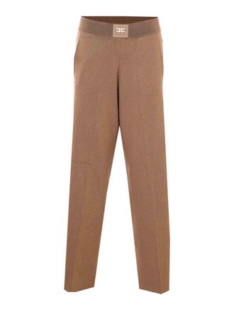 Elisabetta Franchi Pantalons D&eacute;contract&eacute;s - Marron