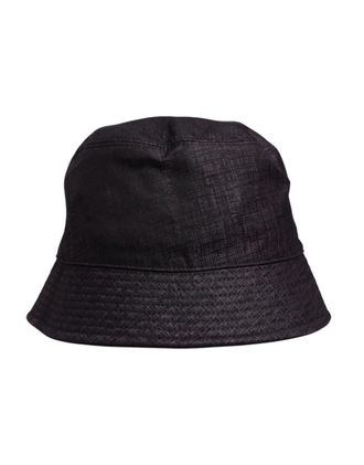 Dolce & Gabbana Mens Black Wide Brim Nylon Bucket Hat