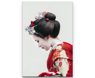 Paul Sinus Art Geisha in Gion Kyoto - Leinwandbild 90x60cm