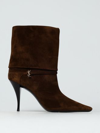 Saint Laurent Flache Stiefeletten Damen Farbe Braun