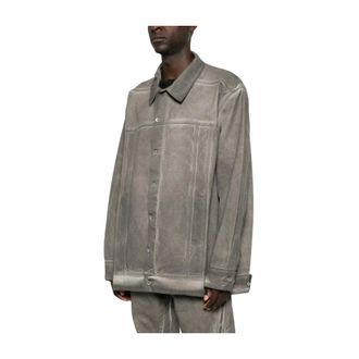 Rick Owens Herren, Jacken, Grau, LGr&ouml;&szlig;e