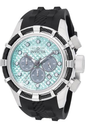 Invicta Bolt 49164 Herrenarmbanduhr - Quarzwerk - Edelstahl mit Blauem Zifferblatt - 50 mm
