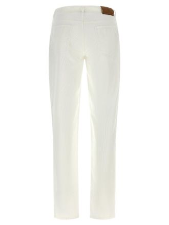 Brunello Cucinelli Thin Corduroy Trousers - Cream