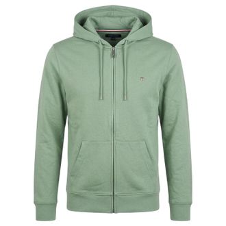 GANT Hoodie mit durchgehendem Rei&szlig;verschluss f&uuml;r Herren, Baumwolle (Gr&uuml;n)