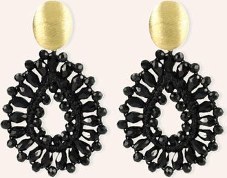 Lott. Gioielli Lott.Gioielli Ohrh&auml;nger Robin Drop Crystal Small Black By Glambou gold