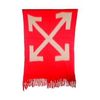 Off-white unisex, Accessoires, Rouge, Taille: ONE Size Arrows Blanket