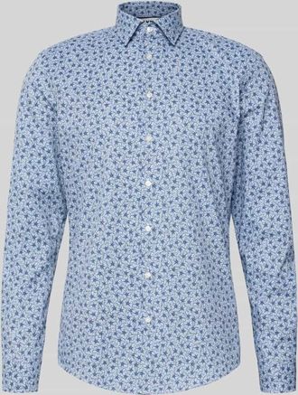 Jake*s Slim Fit Business Hemd mit Kentkragen