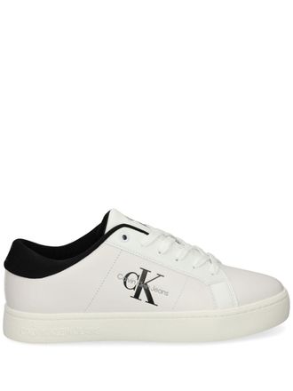 Calvin Klein Jeans baskets &agrave; logo imprim&eacute; - Blanc