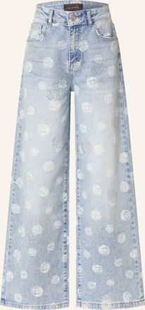 Miss Goodlife Miss Goodlife Flared Jeans Mit Schmucksteinen blau