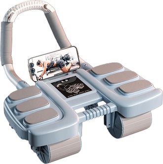 Generico Bauchmuskel-Roller, Bauchtrainer | Kleine Trainingsrolle | Bauchmuskelrad mit 4 R&auml;dern | Bauchtrainer Roller, automatischer R&uuml;cklauf des Rollerrades