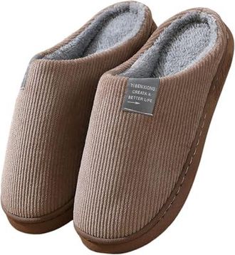 Generic Chaussons en Polaire pour Femme Chaussons Douillets et Chauds Doublés de Fausse Fourrure et Antidérapants en Coton Moelleux pour lUsage à lIntérieur e