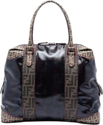 Fendi Pre-owned Canvas Tote - Femme - Pre-owned - Noir - Taille: ONE Size