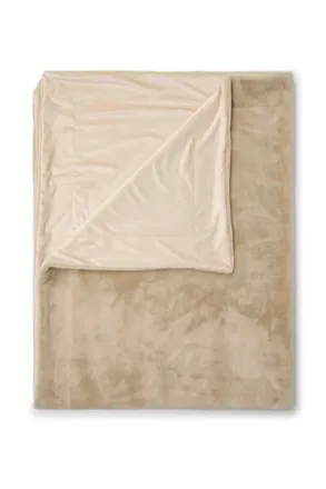 Essenza Felldecke, Sand, Textil, Uni, 150x200 cm, Gots, Wohntextilien, Decken, Felldecken