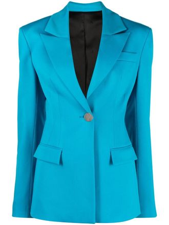 The Attico Blazer mit steigendem Revers - Blau