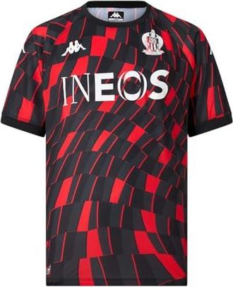 Kappa Maillot Mokibapre Home Pro OGC Nice Noir Homme (FR/ES, Alpha/Lettres, XXL, Taille Normale, Taille Normale, Noir)