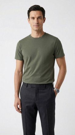 Replay T-Shirt Baumwoll-Mix, Rundhalsform