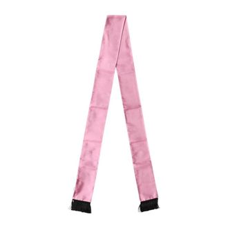 Dolce & Gabbana Seidenes Foulard-Halstuch mit Fransen - - Accessories - Herren - Rosa - ONE SIZE