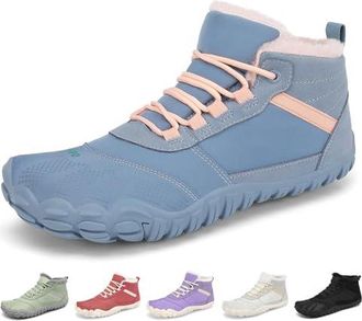 Saguaro Femme Hiver Barefoot Bottes de Neige Fourr&eacute;es Bottine Hiver Imperm&eacute;able Chaussure Chaudes Minimaliste pour Usage Quotidien en Ville, Randonn&eacute;e, Apres 