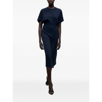 Victoria Beckham Fitted Waist Dress - Navy