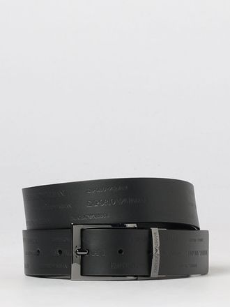 Emporio Armani Ceinture r&eacute;versible en cuir avec boucle &agrave; logo ton sur ton