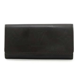 Louis Vuitton Porte-cl&eacute;s en cuir Monogram Glace Pre-owned - Femme - Pre-owned - Brun - Taille: ONE Size