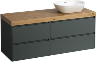 Laufen LANI Waschtischplatte wildeiche inklusive Unterschrank, 1