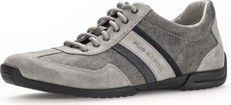 Gabor Herren Sneaker Low,Halbschuhe,recyceltes Futter,zertifiziertes Leder,Wechselfußbett,Sportschuhe,Midgrey/dk.Grey/Fjord,40.5 EU / 7 UK