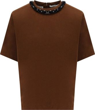 Essentiel T-SHIRT KARDINAL BRUIN ESSENTIEL ANTWERP