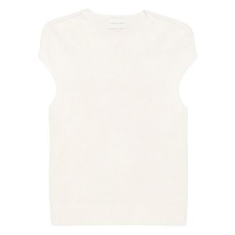 Loulou Studio Nereus &Auml;rmelloser Pullover - - Knitwear - Damen - Wei&szlig; - M