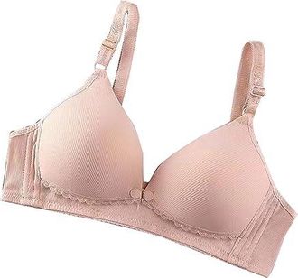 Generic Soutien-gorge dallaitement &agrave; rayures pour femme - Ouverture frontale - Confortable et offrant un bon maintien - 2026, gris, 64