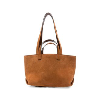 A.P.C. A. p.c. Logo-embossed Suede Tote Bag