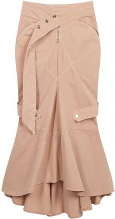 Blumarine Jupe midi &agrave; ceinture asym&eacute;trique en coton