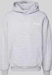 Review Hoodie mit Logo und K&auml;nguru-Tasche