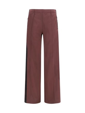 Courr&egrave;ges Two-Tone Wide-Leg Trousers - Red